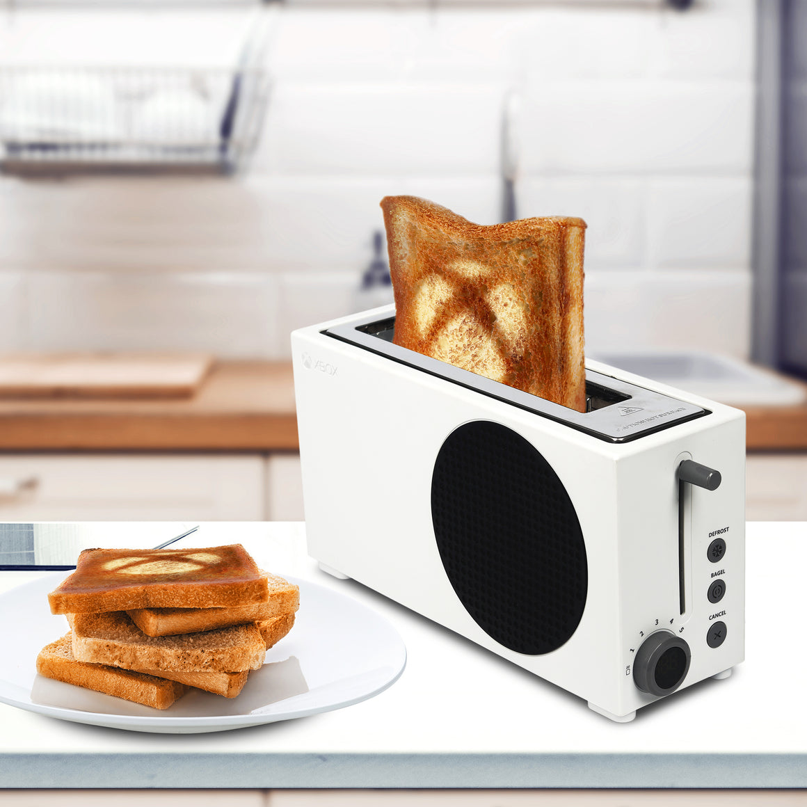Xbox Series S Toaster with 6-setting Shade Selector Dial and Digital L ...
