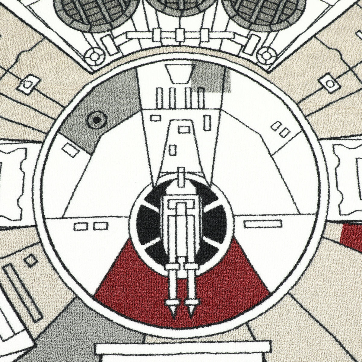 Millenium Falcon Grey Area Rug – Ukonic