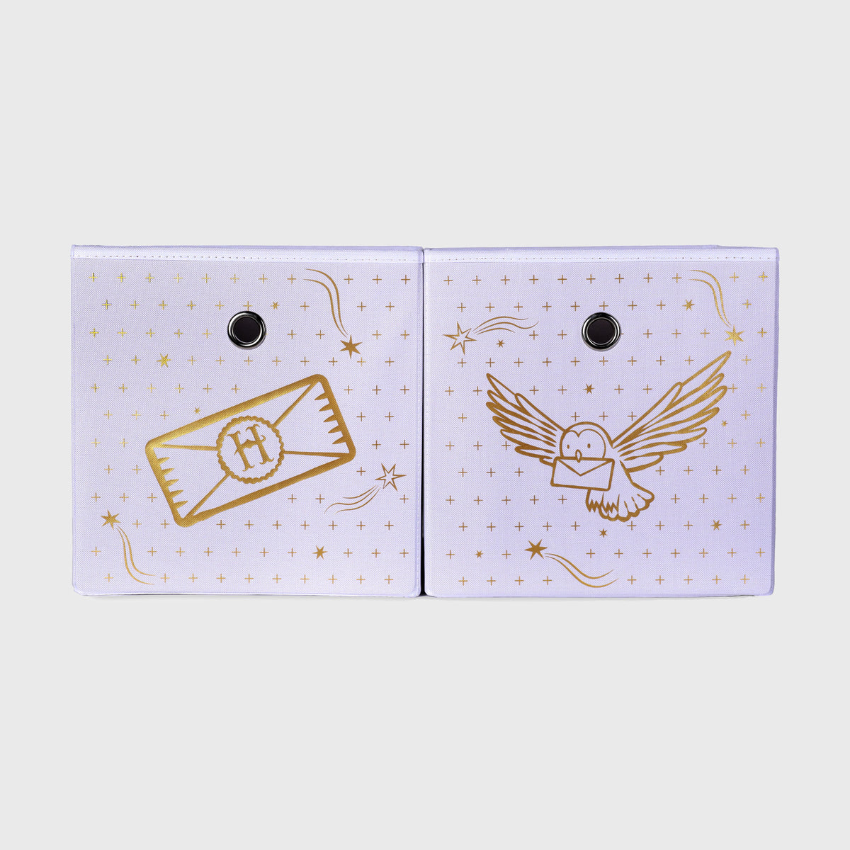 Harry Potter Hedwig 11-Inch Storage Bin Cube Organizers | Set of 2 – Ukonic