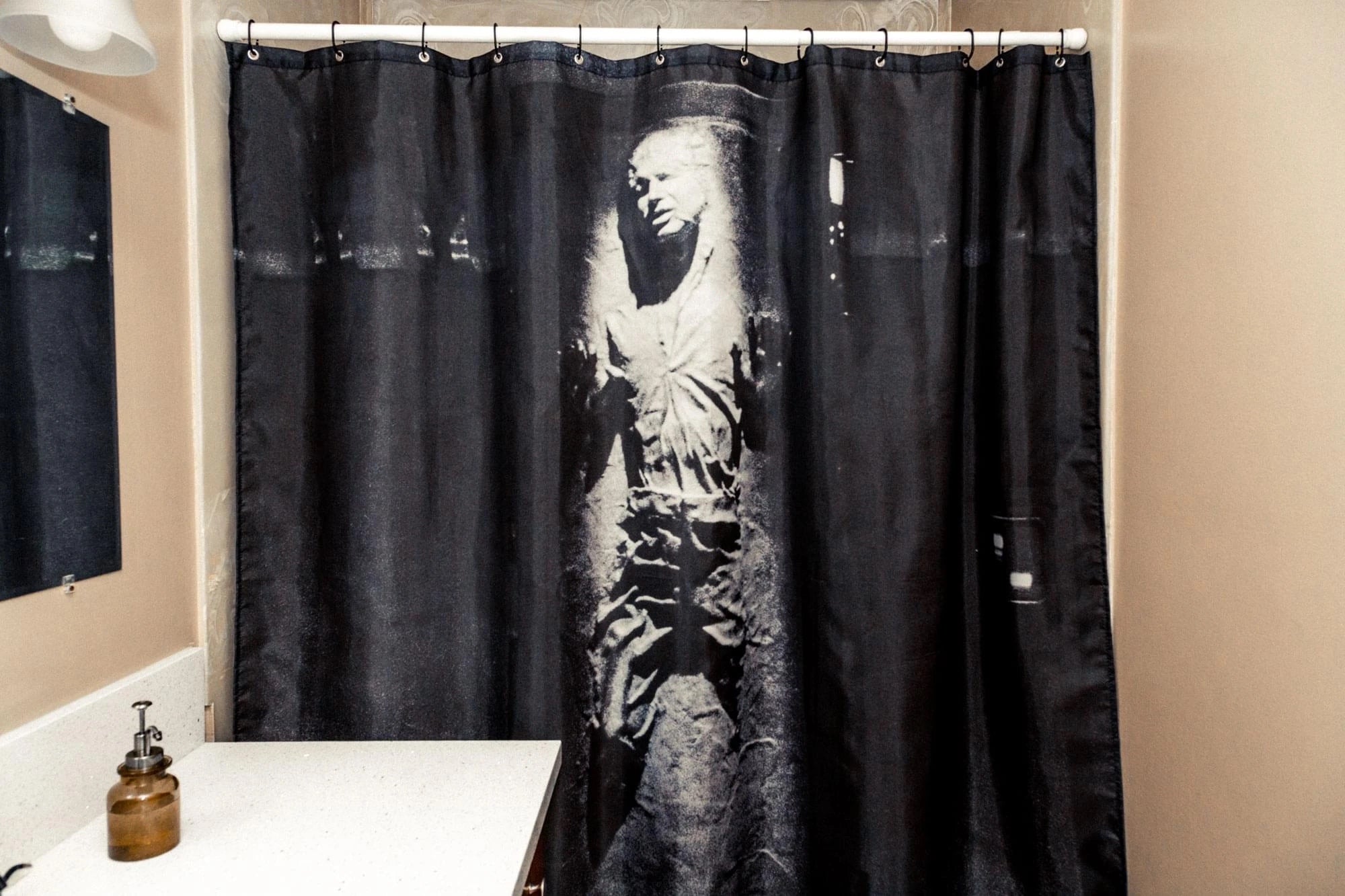 Star Wars Han Solo in Carbonite Shower Curtain Ukonic